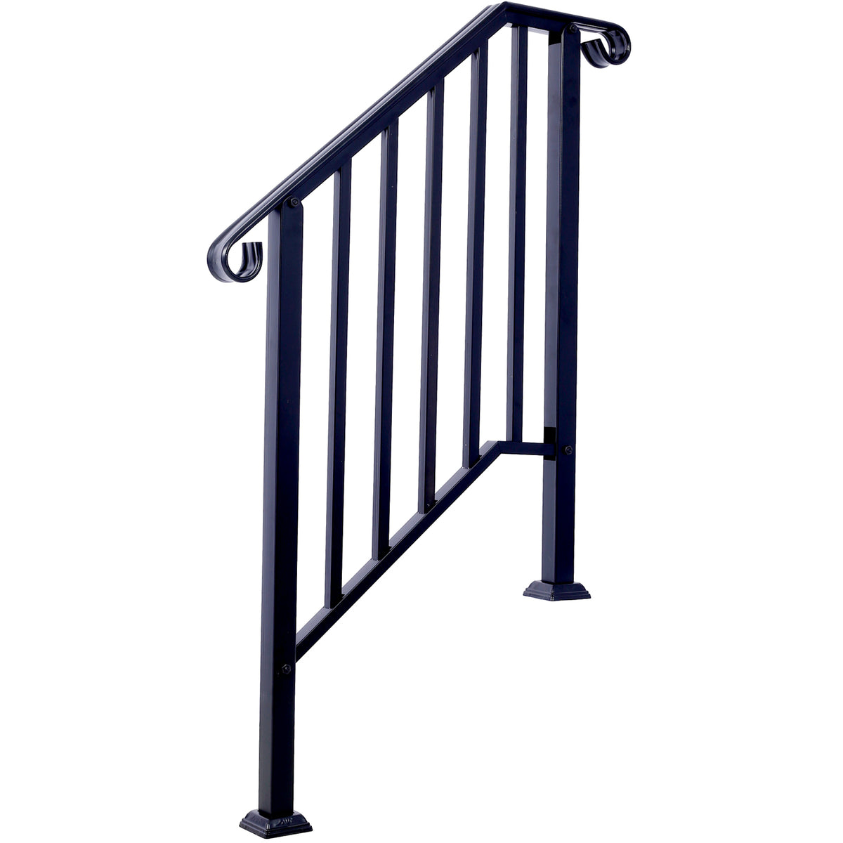 Handrails for Outdoor Steps Fit 2 or 3 Steps Stair Railing Picket 2 Wr ...