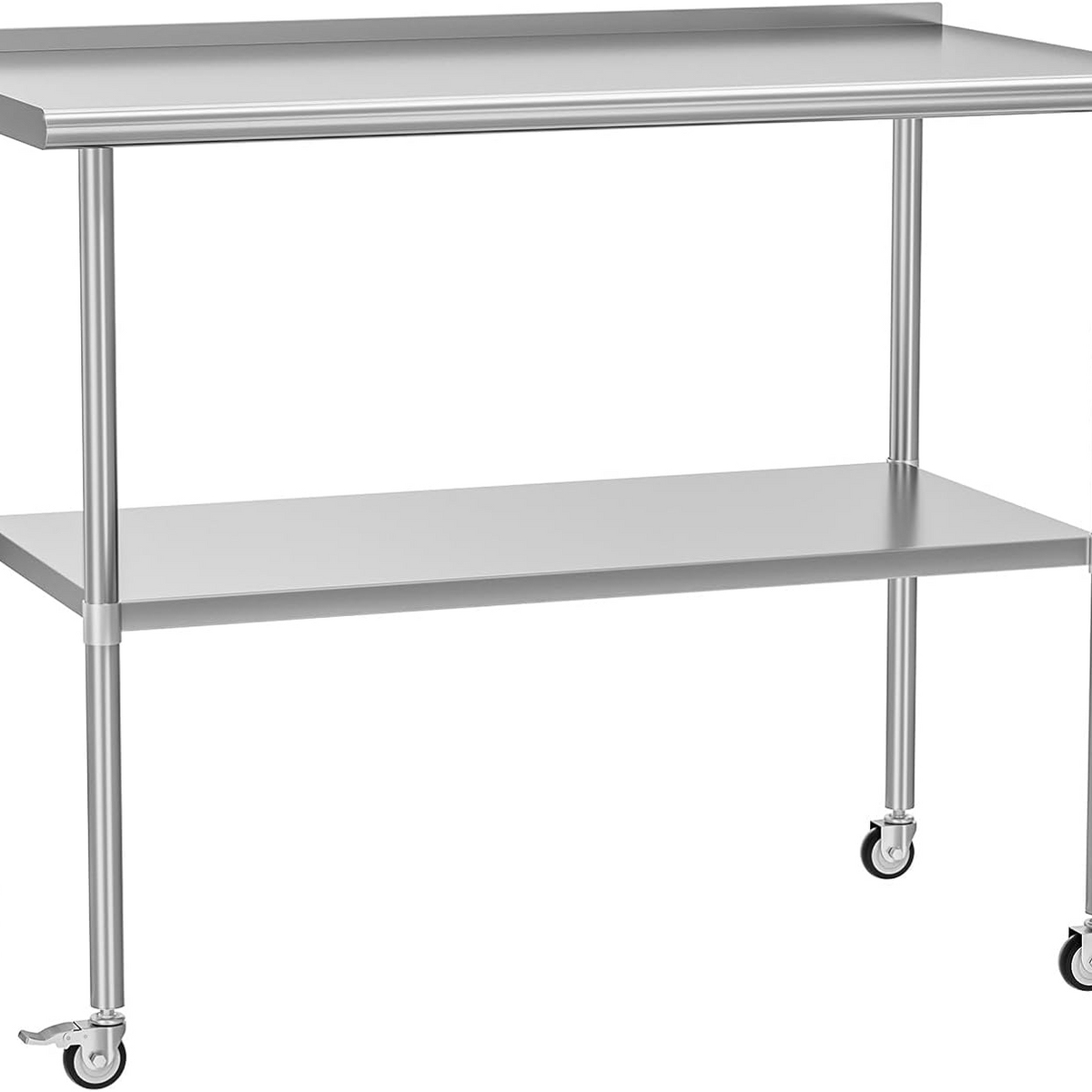 Stainless Steel Table 30 x 48 Inches Metal Prep Table with Adjustable ...