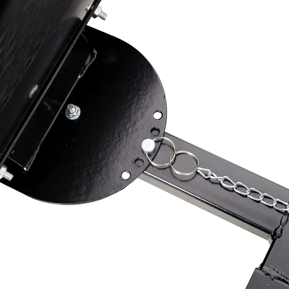 38.6" Blade Dual Bar Snow Shovel with Wheels Adjustable Angle Handle ...