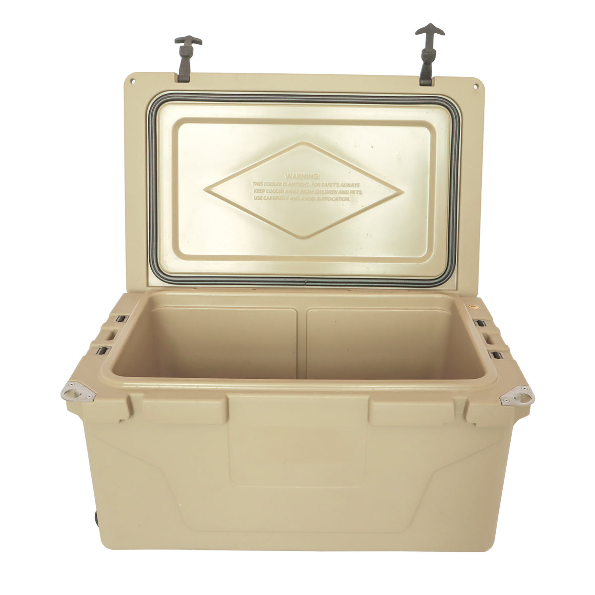 Ice Cooler Box 65QT Camping Ice Chest Beer Box Outdoor Fishing Khaki ...
