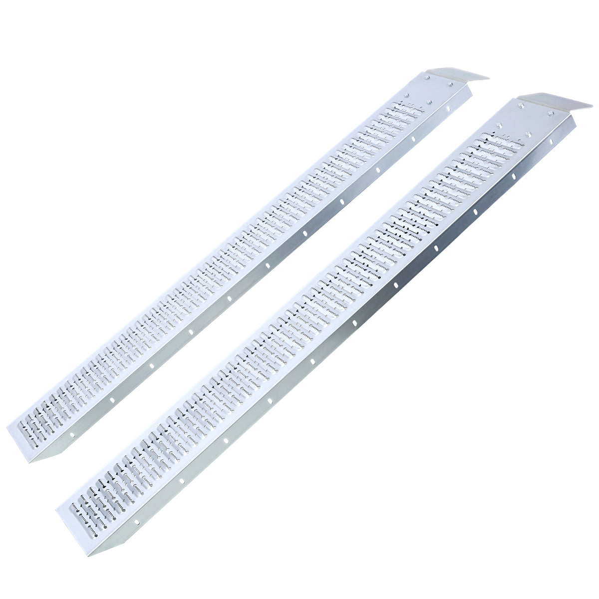 Pack of 2 66" L 960lbs Capacity Loading Ramps--Silver – Fab Heavy Parts