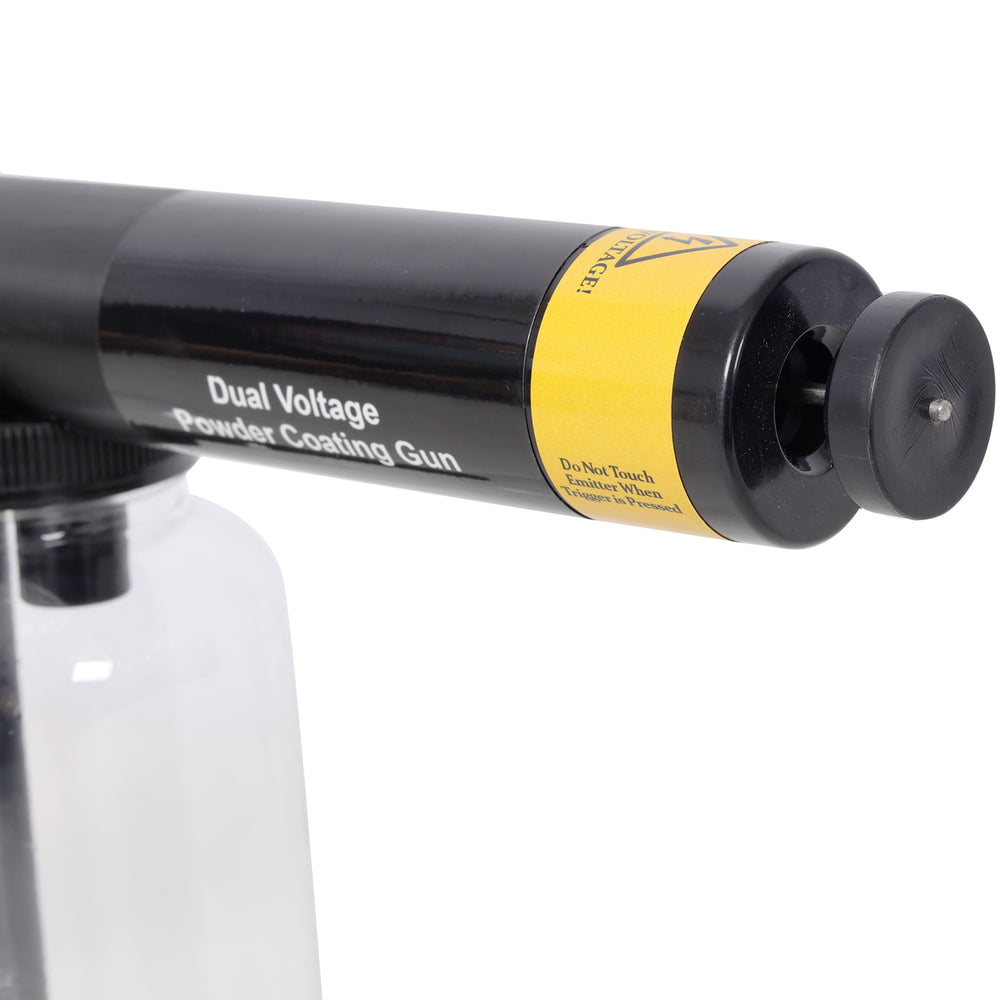 Dual Voltage 15KV 25KV Powder Coating Gun System with Clear Bottle 120 ...
