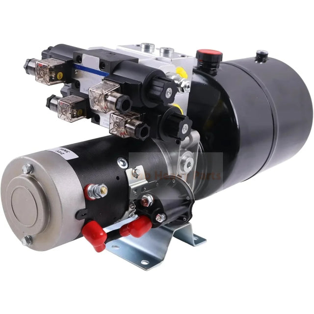 24V DC Hydraulic Power Unit 8 Quart 3kW 1.8GPM 2900PSI Dump Trailer Car ...