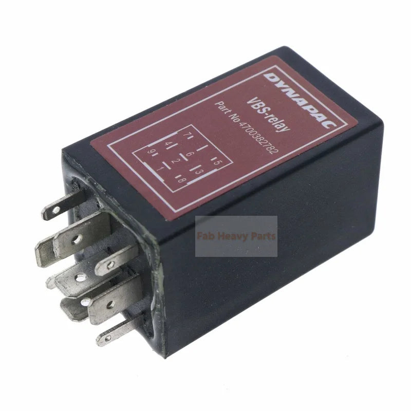 9 Pins 4700382782 Roller Grader VBS Relay for Dynapac 382782 CC422 ...