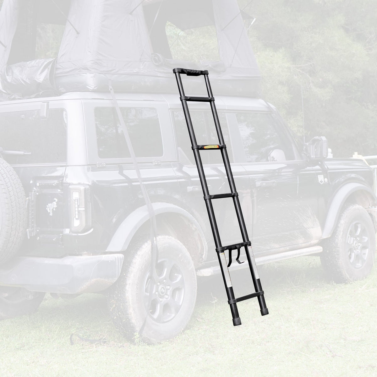 Portable Folding Aluminium Telescopic Ladder Non-Slip Extension ...