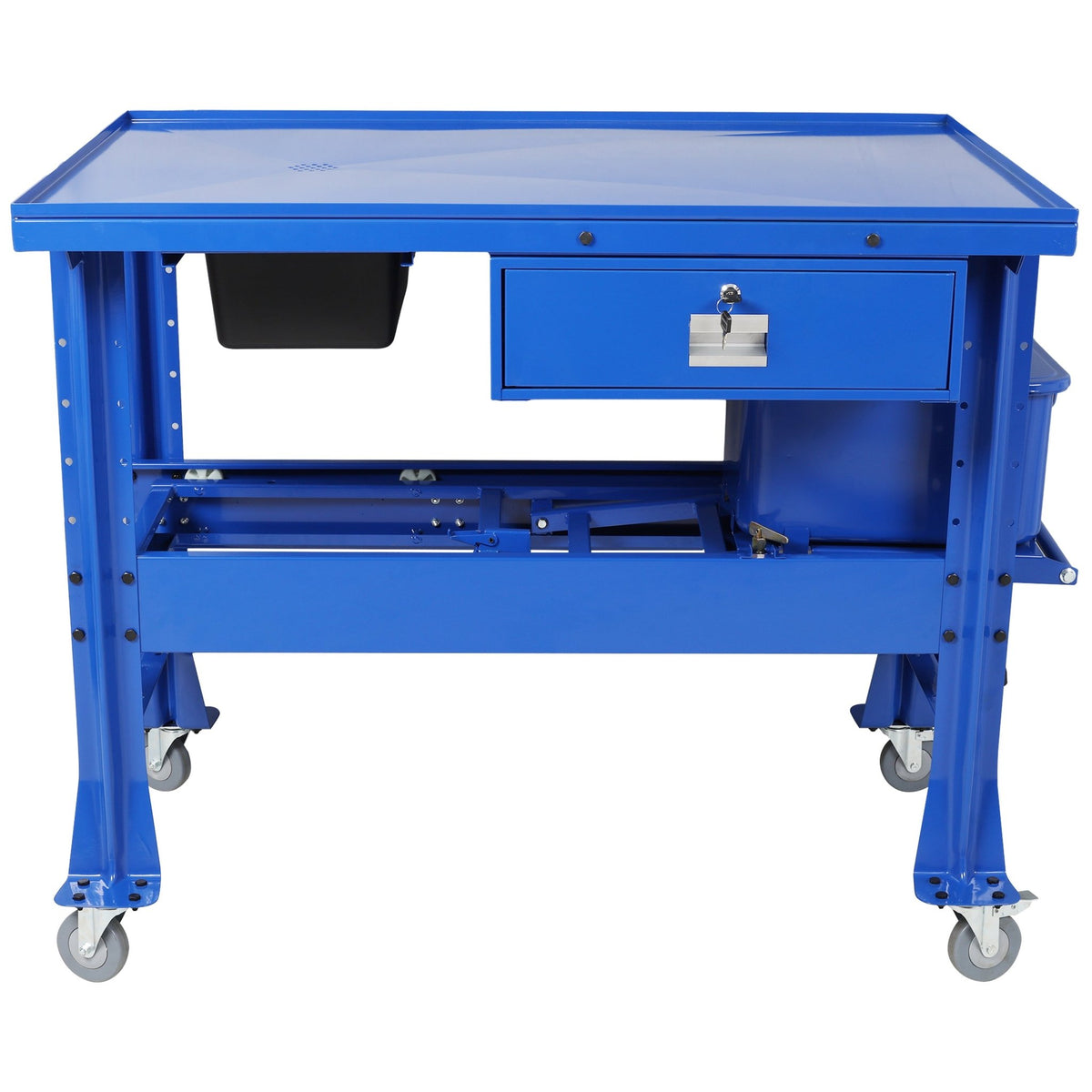 Premium Mobile Tear Down Table with 3.5 Gallon Part Washer and 110V ...