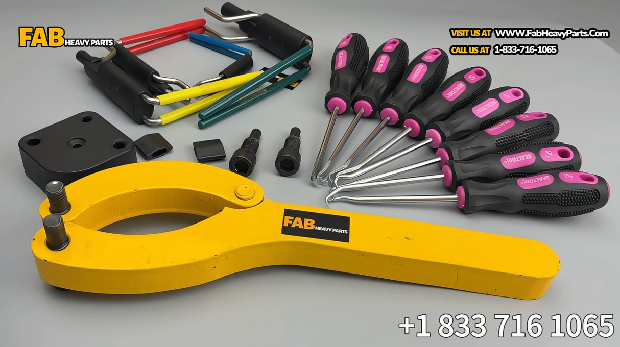 Hydraulic Cylinder Repair Tool Kit for Excavator Tractor Skid Steer ...