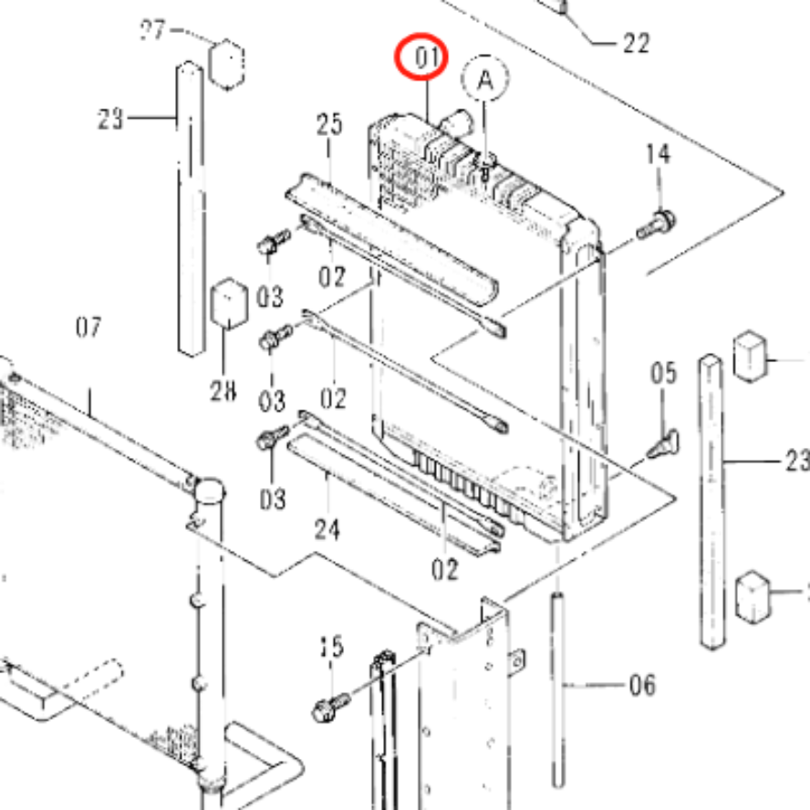 For Hitachi EX300-3 EX310-3C EX310H-3C Hydraulic Radiator Core Assembly ...